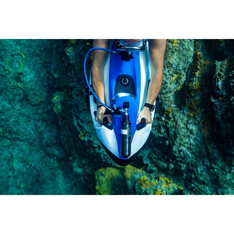 Mini refillable scuba tank - mini underwater breathing device