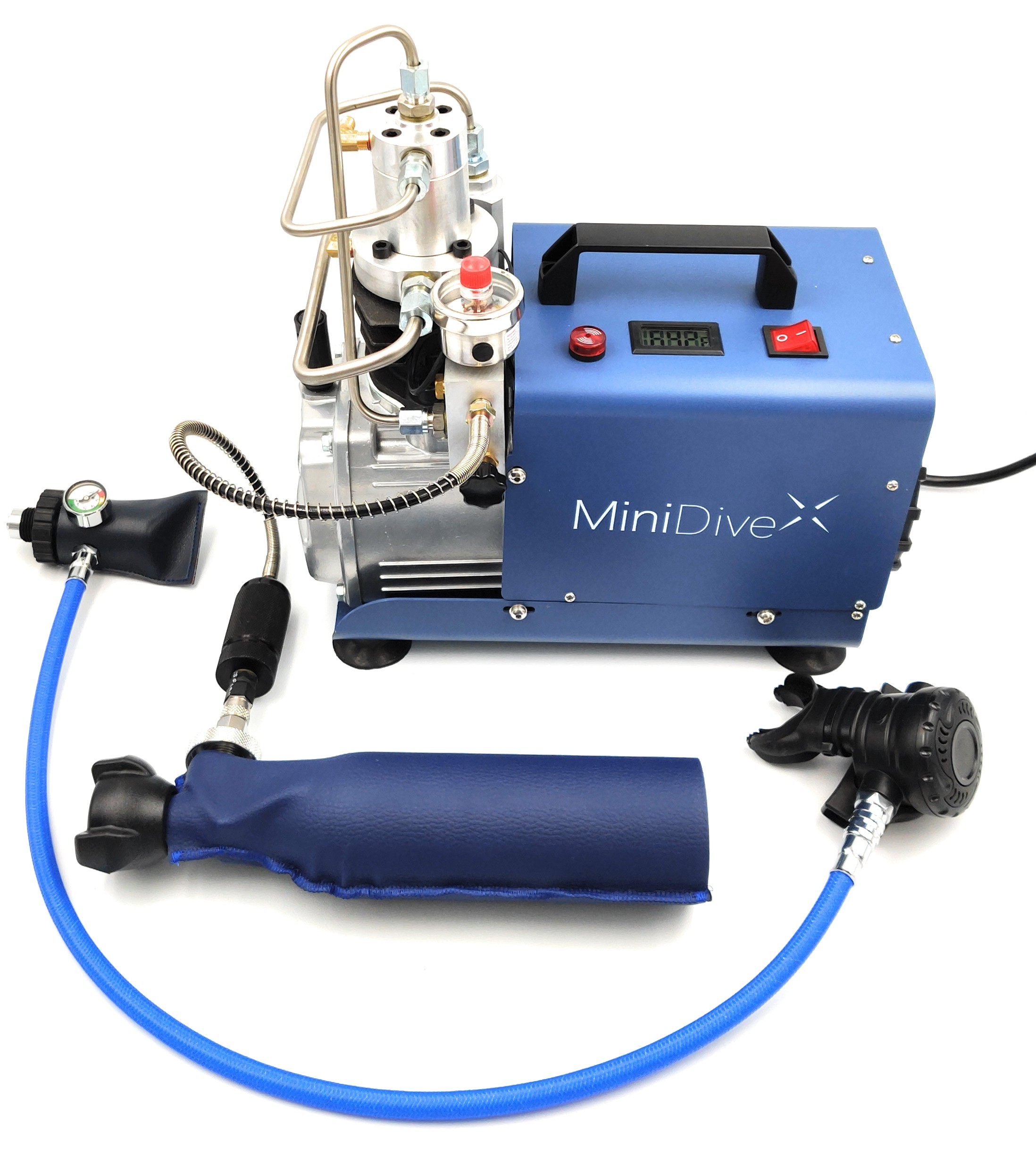 Mini Scuba Tank With Compressor 200 bar 3000 psi For Scuba Diving