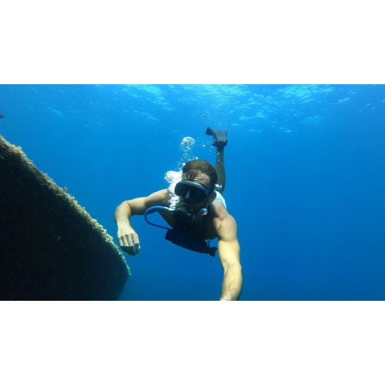 Scuba diving DIN kit 0,8 L / 50 cu in tank to breathe underwater