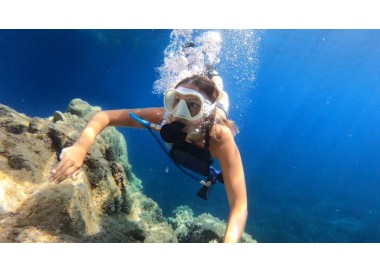 Scuba diving DIN kit 0,8 L / 50 cu in tank to breathe underwater