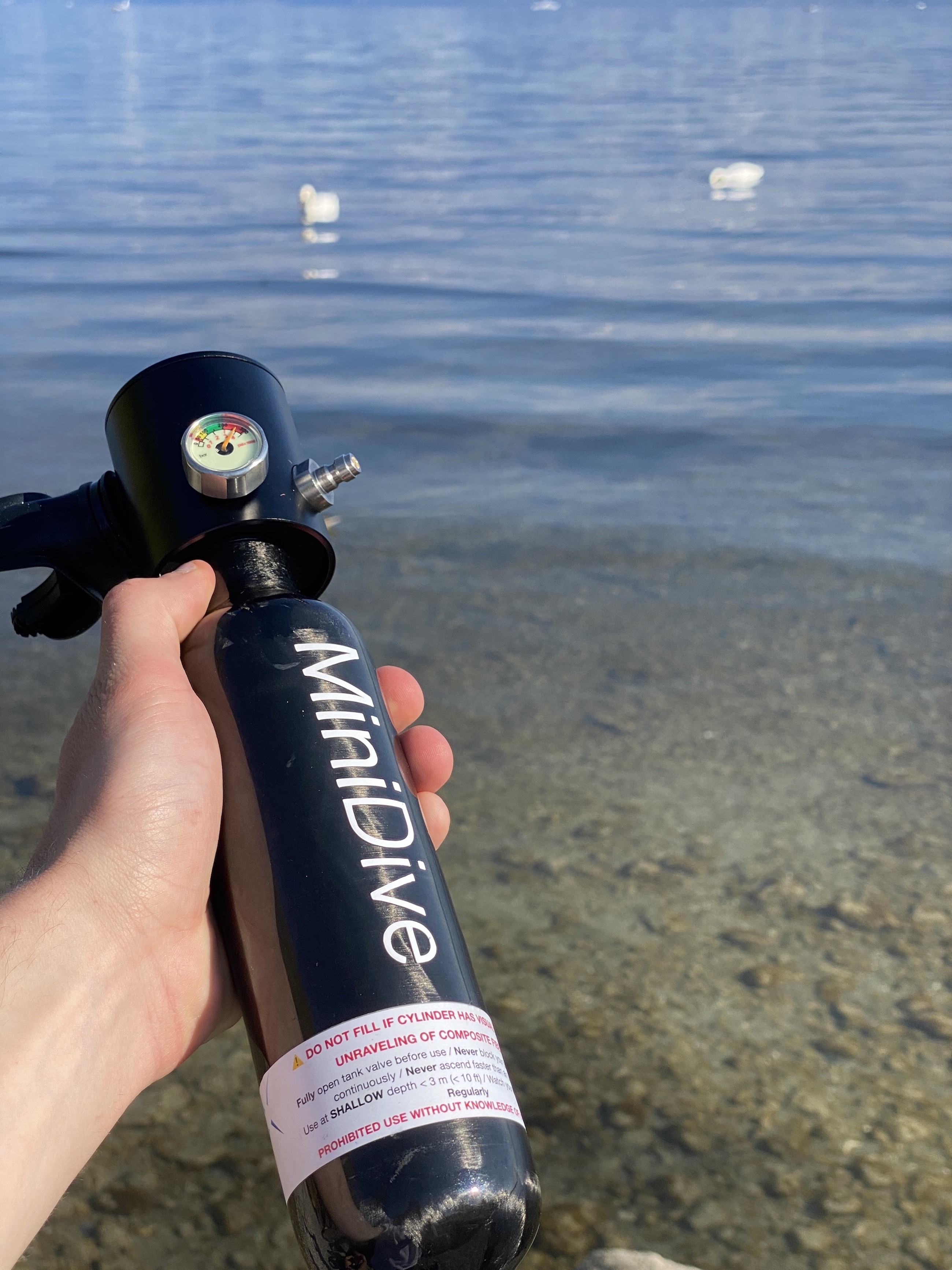 Refillable mini scuba tank - Mini scuba gear - Rebreather small