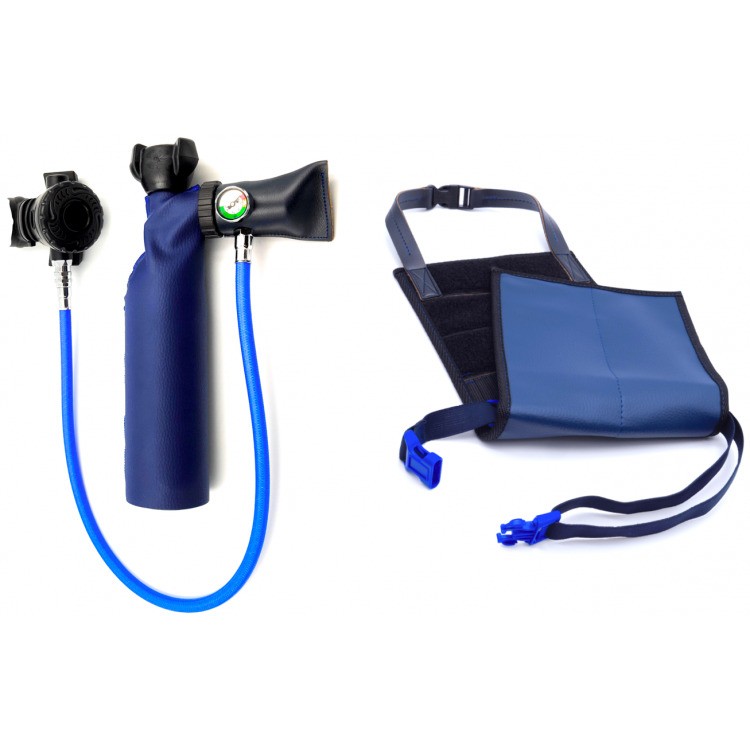 Dive kit with small refillable scuba tank + harness - smaco