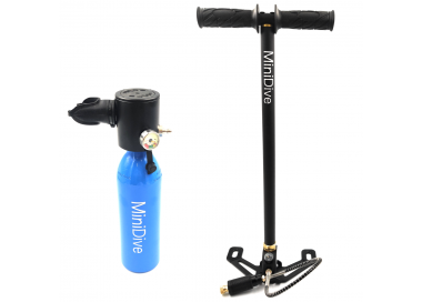 Mini scuba tank with hand pump - Starter Kit