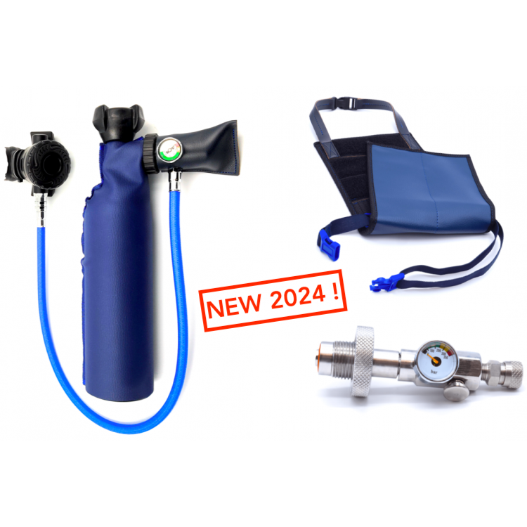 MiniDive | Mini Scuba Tank With Hand Pump / Compressor