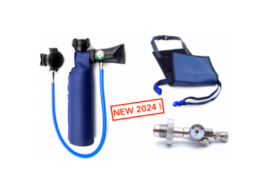 Scuba diving DIN kit 0,8 L / 50 cu in tank to breathe underwater