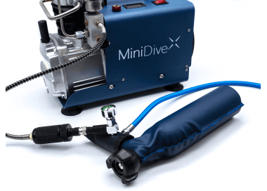 Scuba Tank Compressor with Filtering Cartridge