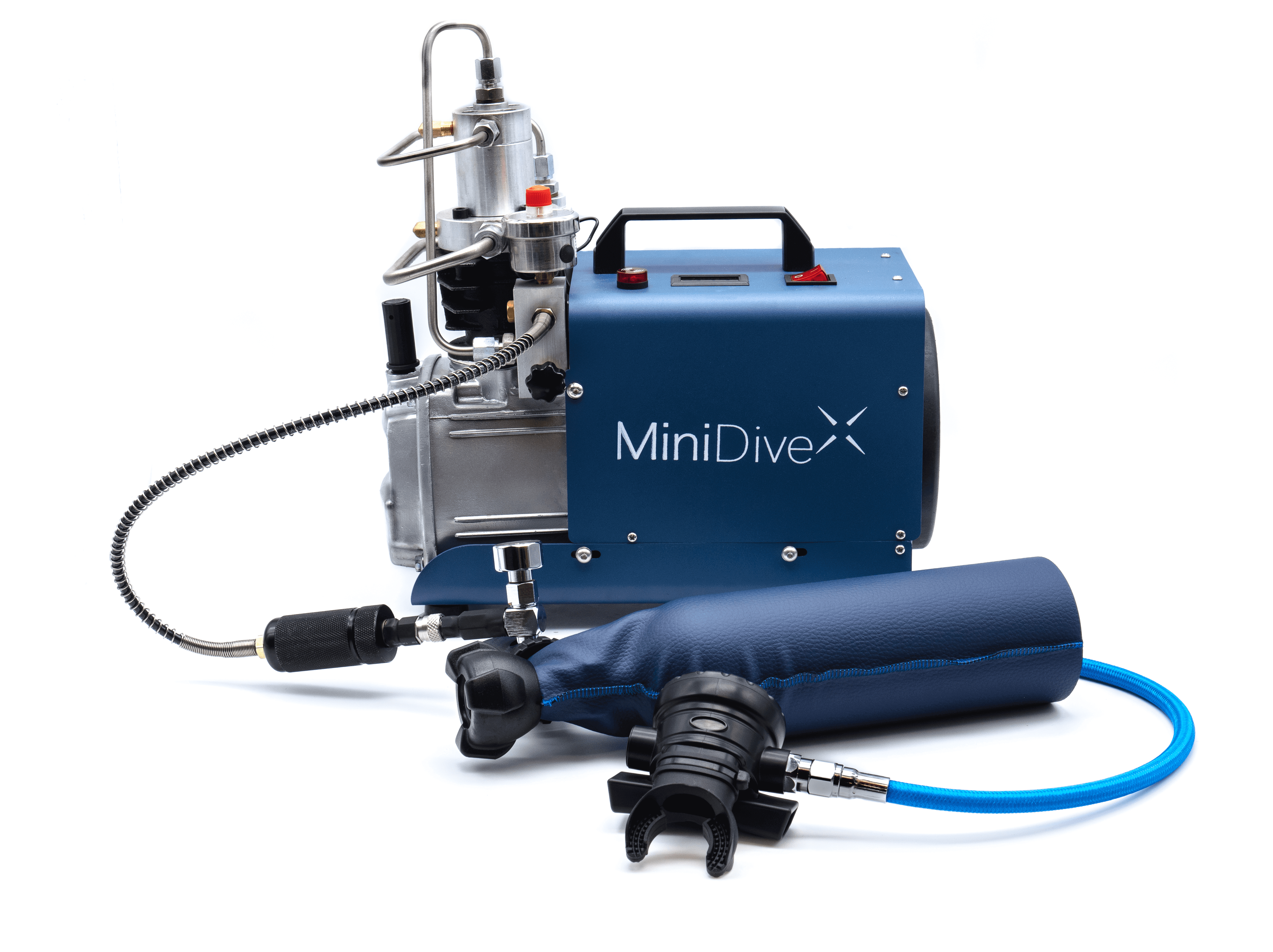 Scuba Tank Compressor with Filtering Cartridge